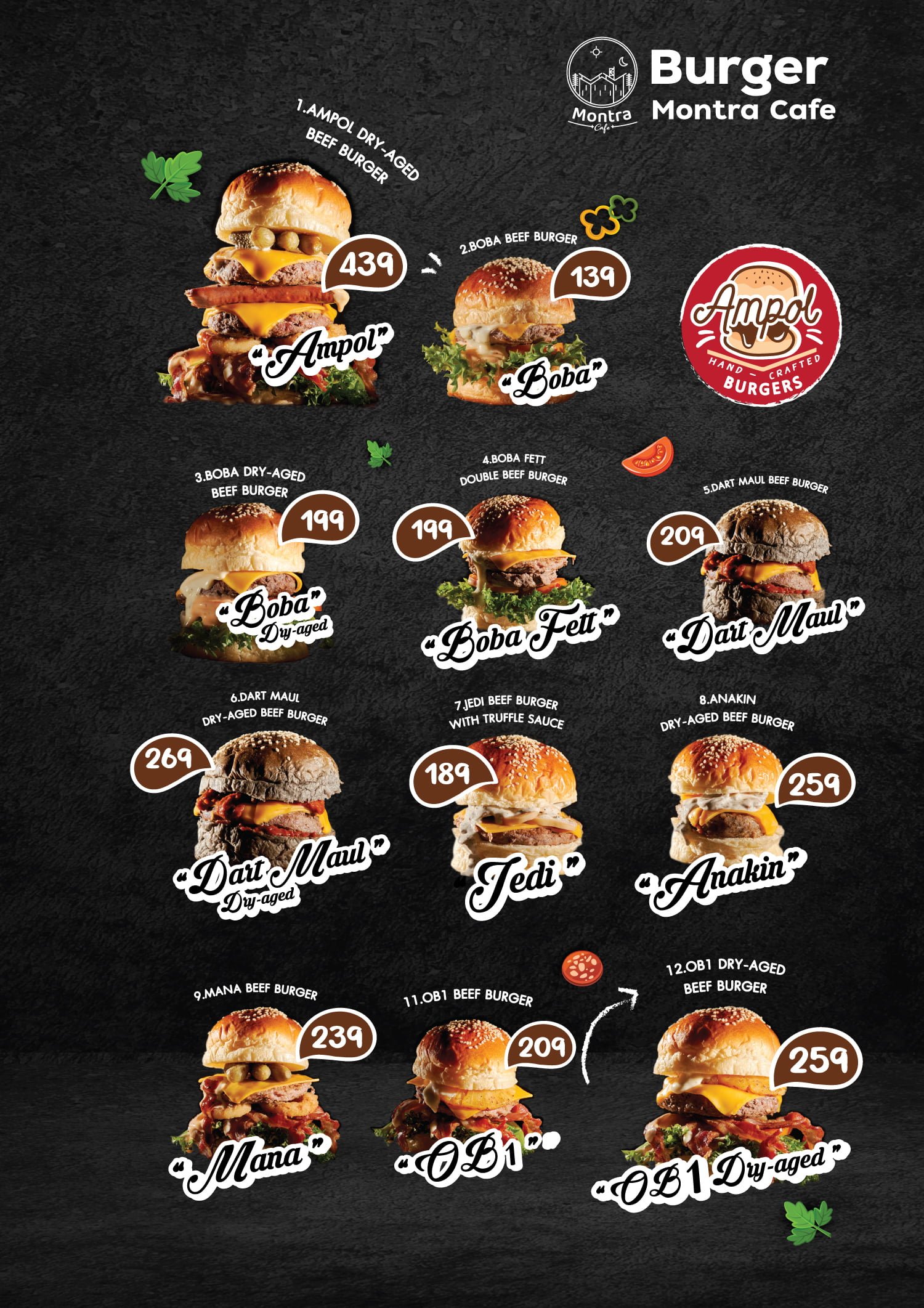 Montra Menu | ไร่วังบอน มนตราคาเฟ่ กางเต็นท์น้ำ คาเฟ่นครนายก